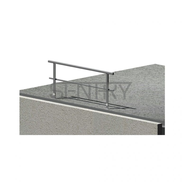 SENTRY Guard Rail with Baseplate, Top Mount – Heavy Duty - Proactive Safety